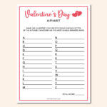 Valentine's Day alphabet game - OhSoFestiveStudio