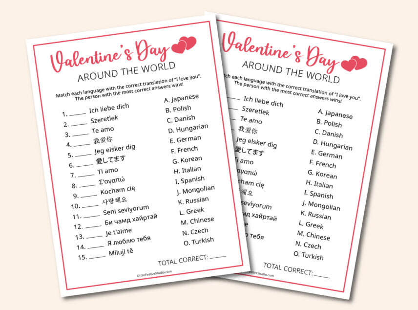 Valentine's Day around the world - OhSoFestiveStudio