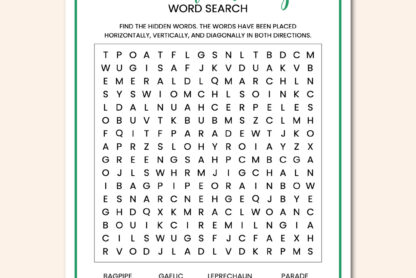St. Patrick's Day alphabet game - OhSoFestiveStudio