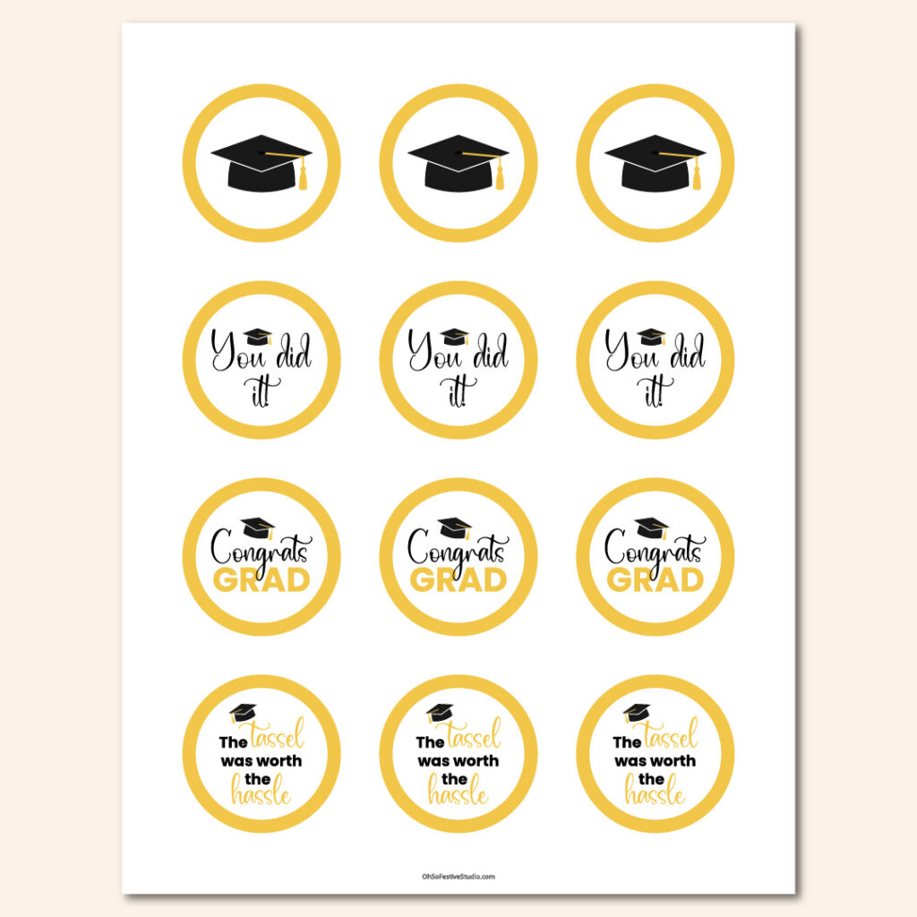 Graduation word search - OhSoFestiveStudio
